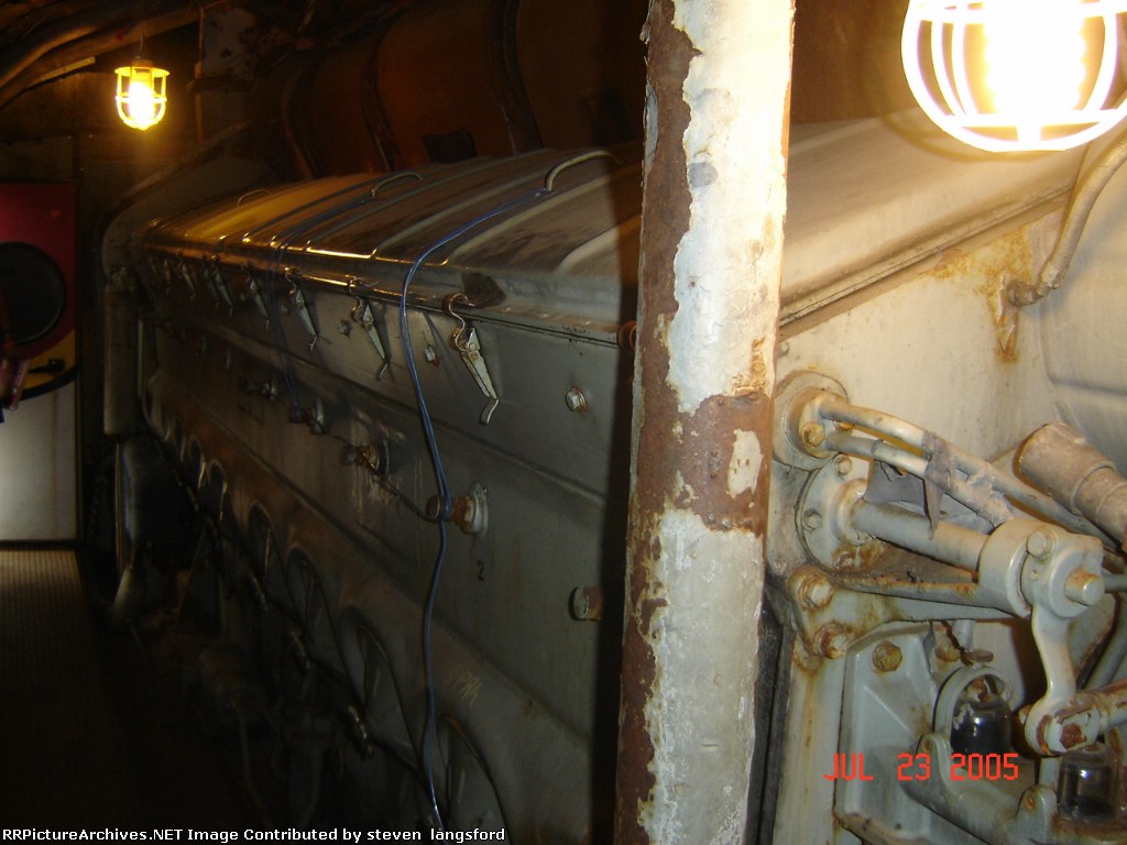 THE ENGINE ROOM OF ATSF engine # 92